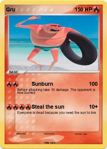 Pokémon Gru 390 390 - Sunburn - My Pokemon Card