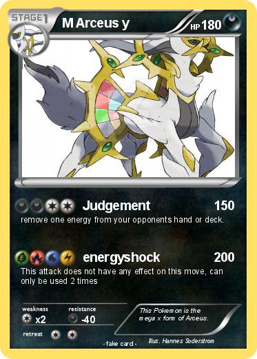Pokémon M Arceus y 1 1 - Judgement - My Pokemon Card