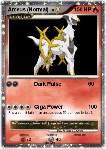 Pokémon Arceus Normal 5 5 - Dark Pulse - My Pokemon Card