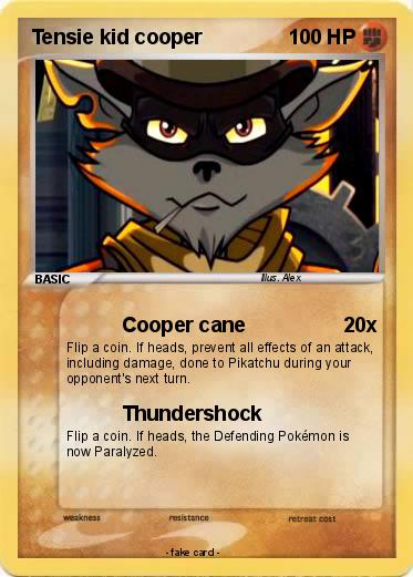 Pokémon Tensie kid cooper - Cooper cane - My Pokemon Card