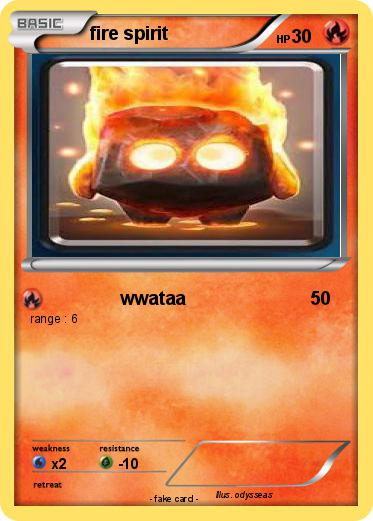 Pokémon fire spirit 15 15 - wwataa - My Pokemon Card