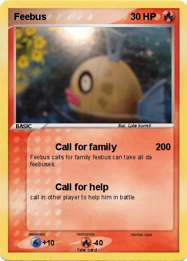 Pokémon Feebus - Call for family - My Pokemon Card