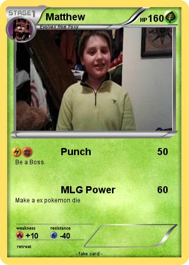 Pokémon Matthew 750 750 - Punch - My Pokemon Card