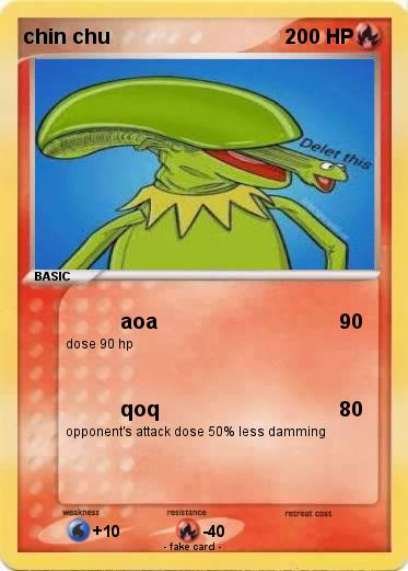 Pokémon chin chu - aoa - My Pokemon Card