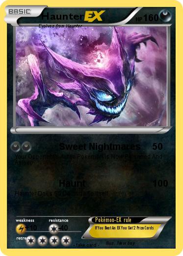 Pokémon Haunter 458 458 - Sweet Nightmares - My Pokemon Card
