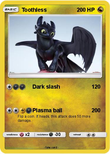 Pokémon Toothless 769 769 - Dark slash - My Pokemon Card