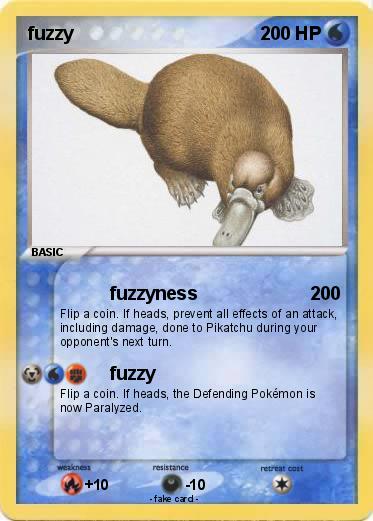 Pokémon fuzzy 110 110 - fuzzyness - My Pokemon Card