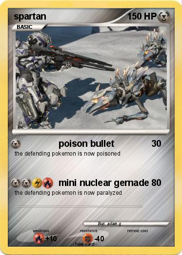 Pokémon spartan 613 613 - poison bullet - My Pokemon Card