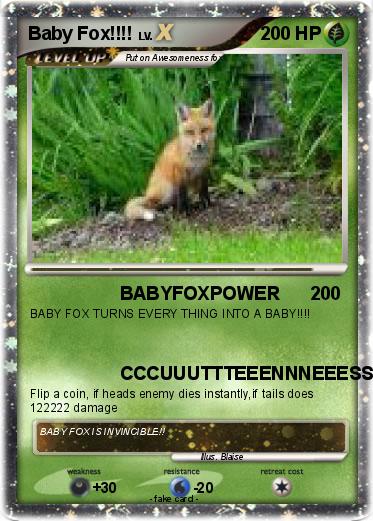 Pokémon Baby Fox 5 5 - BABYFOXPOWER - My Pokemon Card