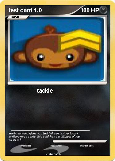 Pokémon test card 1 1 - tackle - My Pokemon Card