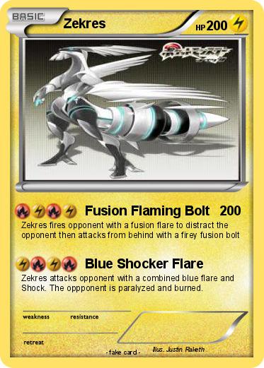 Pokémon Zekres 1 1 - Fusion Flaming Bolt - My Pokemon Card