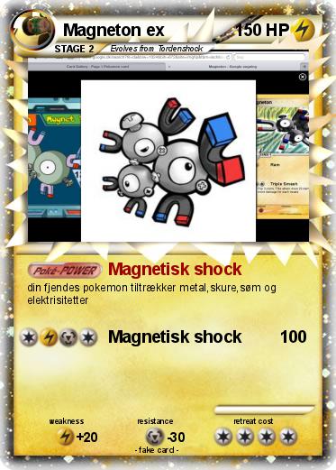Pokémon Magneton ex - Magnetisk shock - My Pokemon Card