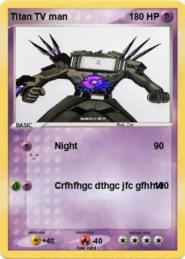 Pokémon Titan TV man 72 72 - Night - My Pokemon Card