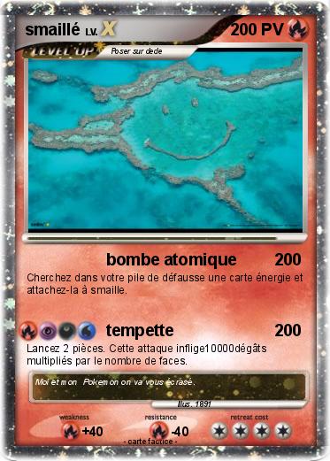 Pokémon smaille 1 1 - bombe atomique - Ma carte Pokémon