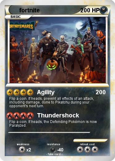 Pokémon fortnite 221 221 - Agility - My Pokemon Card
