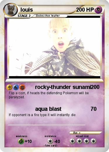 Pokémon louis 510 510 - rocky-thunder sunami - My Pokemon Card