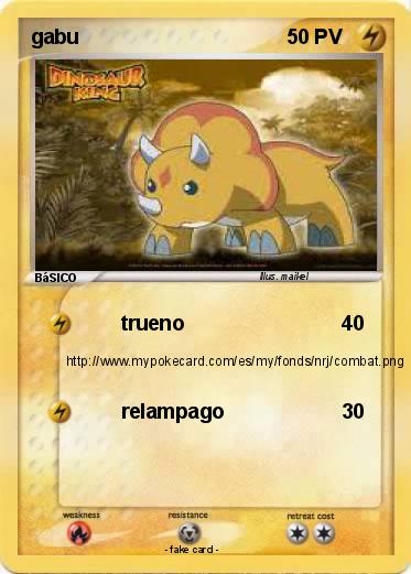 Pokémon gabu 2 2 - trueno - Mi carta pokémon