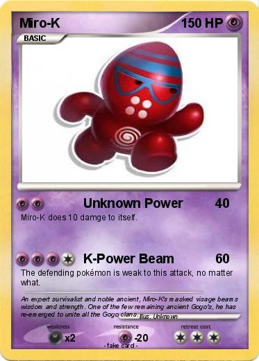 Pokémon Miro K 7 7 - Unknown Power - My Pokemon Card
