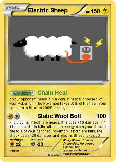 Pokémon Electric Sheep 1 1 - Chain Heal - My Pokemon Card