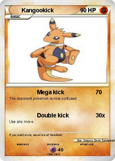 Pokémon Kangookick - Mega kick - My Pokemon Card