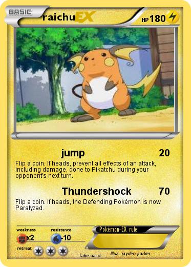 Pokémon raichu 4472 4472 - jump - My Pokemon Card