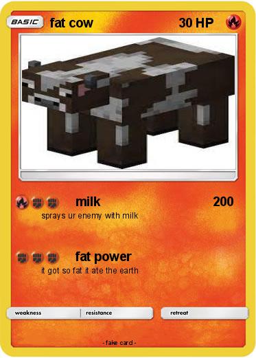 Pokémon fat cow 21 21 - milk - My Pokemon Card
