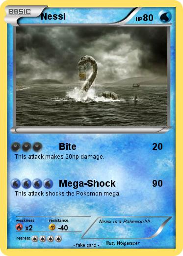 Pokémon Nessi 28 28 - Bite - My Pokemon Card