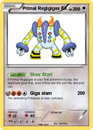 Pokémon Primal Regigigas EX - Slow Start - My Pokemon Card