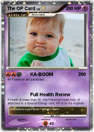 Pokémon The OP Card 2 2 - KA-BOOM - My Pokemon Card