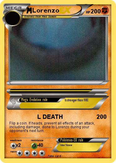 Pokémon Lorenzo 205 205 - L DEATH - My Pokemon Card