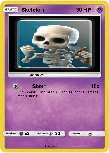 Pokémon Skeleton 786 786 - Slash - My Pokemon Card