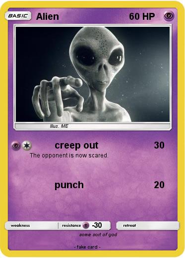 Pokémon Alien 1548 1548 - creep out - My Pokemon Card