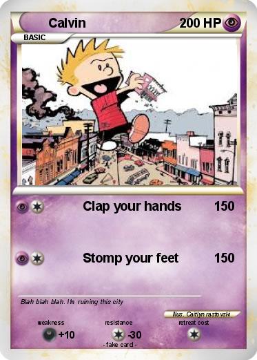 Pokémon Calvin 147 147 - Clap your hands - My Pokemon Card