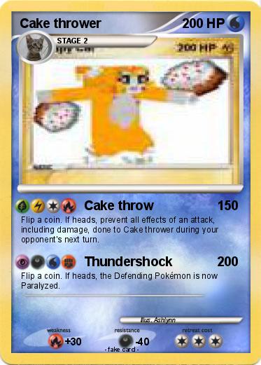 Pokémon Cake thrower - Cake throw - My Pokemon Card