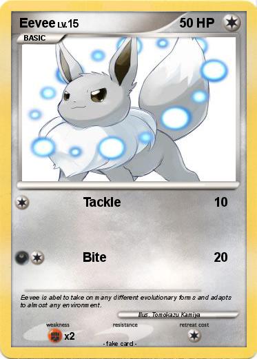 Pokémon Eevee 897 897 - Tackle - My Pokemon Card