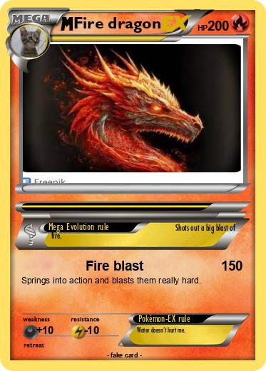 Pokémon Fire dragon 806 806 - Fire blast - My Pokemon Card