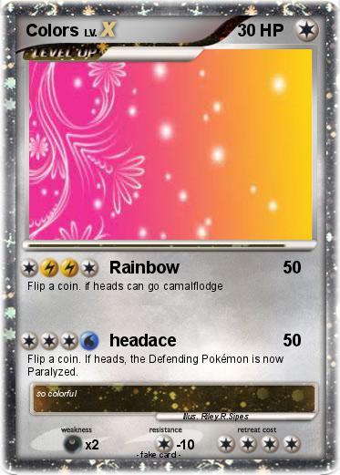 Pokémon Colors 14 14 - Rainbow - My Pokemon Card