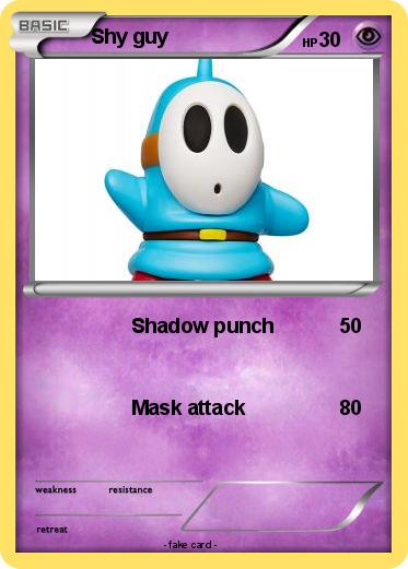 Pokémon Shy guy 364 364 - Shadow punch - My Pokemon Card