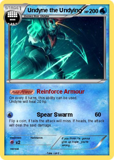 Pokémon Undyne the Undying 20 20 - Reinforce Armour - My Pokemon Card