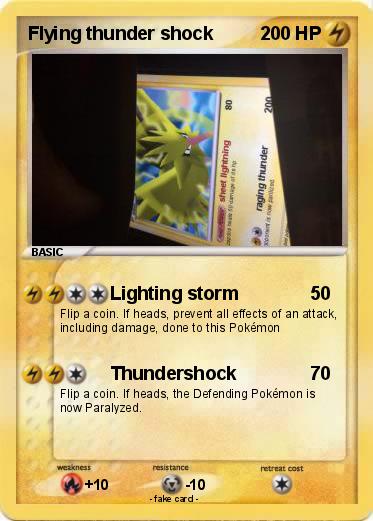 Pokémon Flying thunder shock - Lighting storm - My Pokemon Card