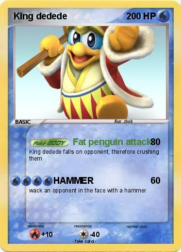 Pokémon KIng dedede 84 84 - Fat penguin attack - My Pokemon Card