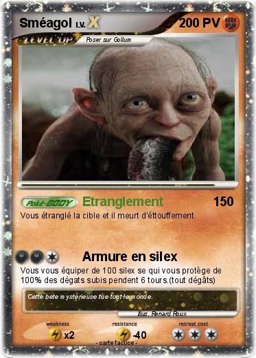 Pokémon Smeagol 50 50 - Etranglement - Ma carte Pokémon