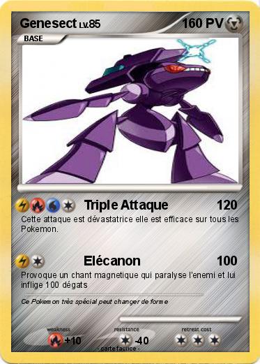 Pokémon Genesect 1021 1021 - Triple Attaque - Ma carte Pokémon