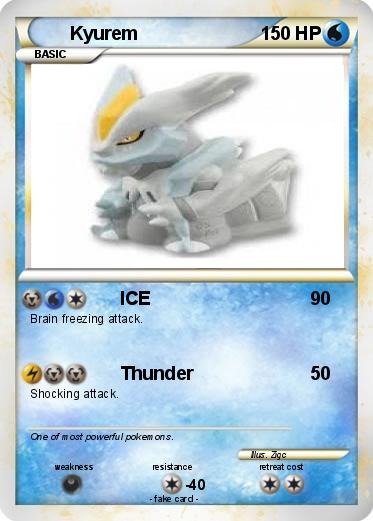 Pokémon Kyurem 1910 1910 - ICE - My Pokemon Card