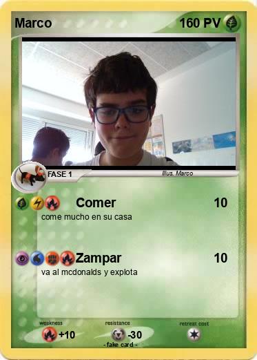 Pokémon Marco 540 540 - Comer - Mi carta pokémon
