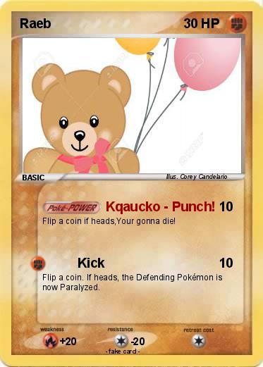 Pokémon Raeb - Kqaucko - Punch! - My Pokemon Card