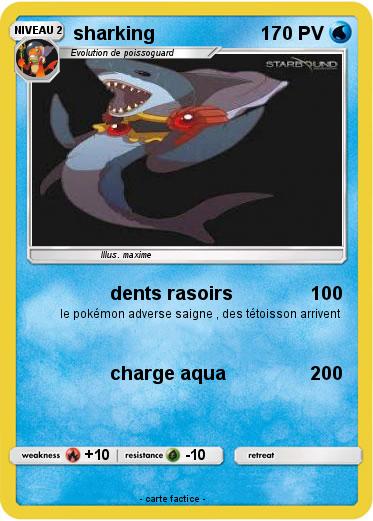 Pokémon sharking 4 4 - dents rasoirs - Ma carte Pokémon