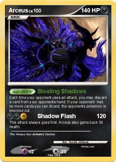 Pokémon Arceus 6540 6540 - Stealing Shadows - My Pokemon Card