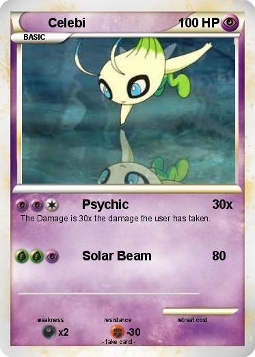 Pokémon Celebi 884 884 - Psychic - My Pokemon Card