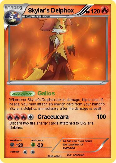 Pokémon Skylar s Delphox - Galios - My Pokemon Card